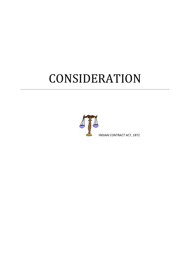 Assignment On Consideration Pdf Consideration Debtor 3228