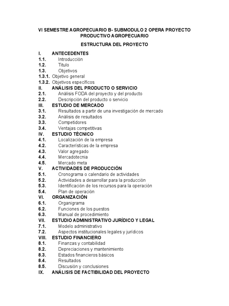 Estructura Del Proyecto | PDF