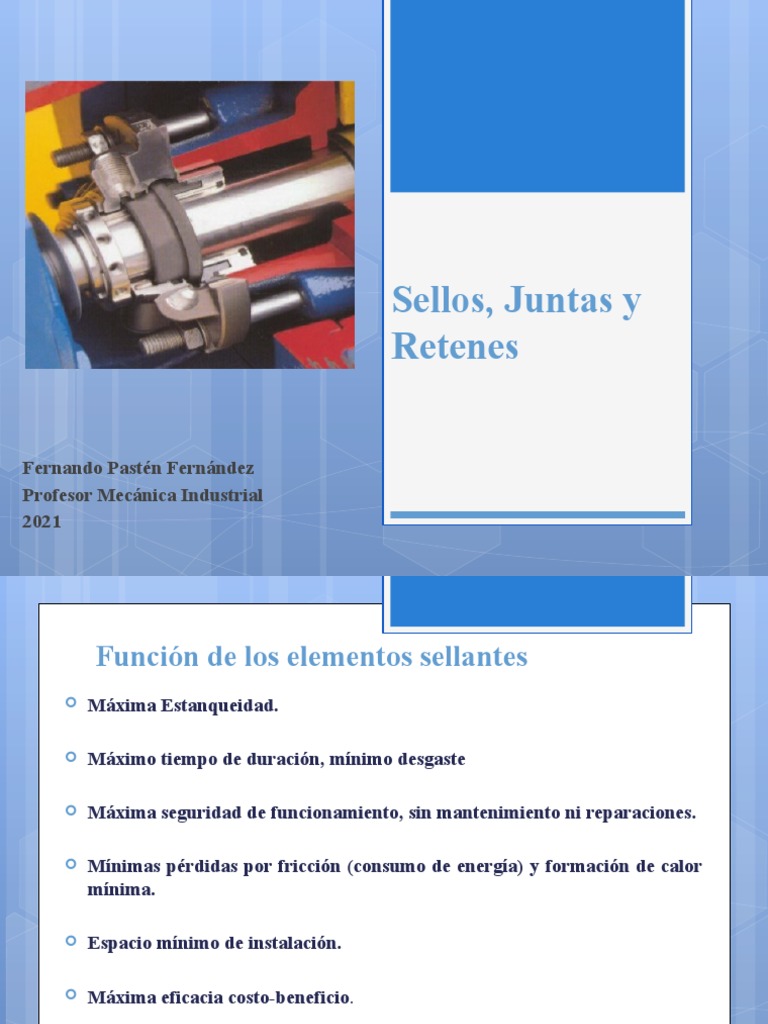 Sellos, Juntas y Retenes-OEME-2021 | PDF | Bomba | Líquidos