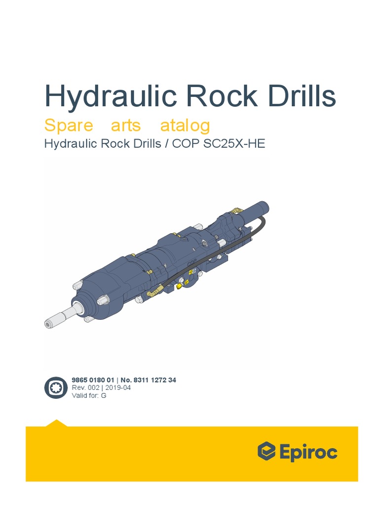 15.9865 0180 01 Spare Parts Catalog COP SC25X-HE Ver. G | PDF