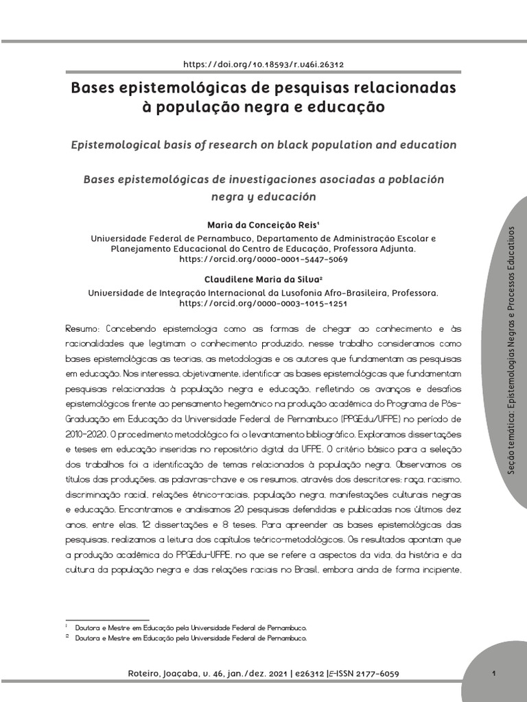 26312-Texto Original-87620-93295-10-20210330 | PDF | Science | Sociologia