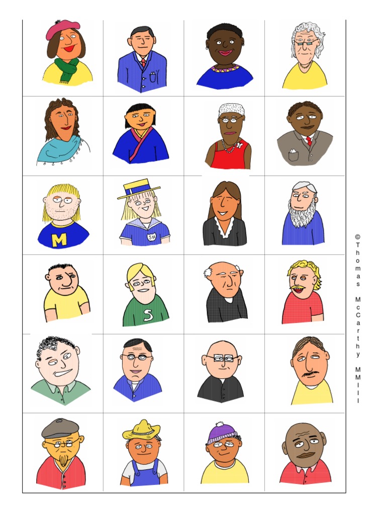 Guess Who-Faces PDF | PDF