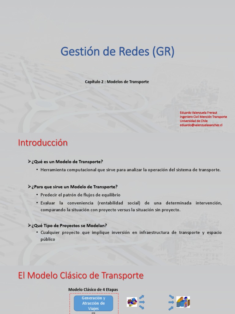 Stión de Redes - Modelos | PDF | Transporte | Simulación