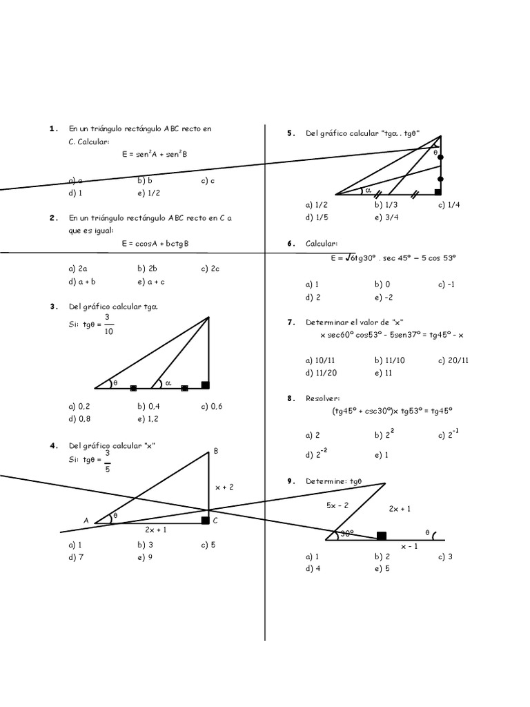 Examen Geo 9 | PDF | Geometría Elemental | Geometría del plano euclidiano