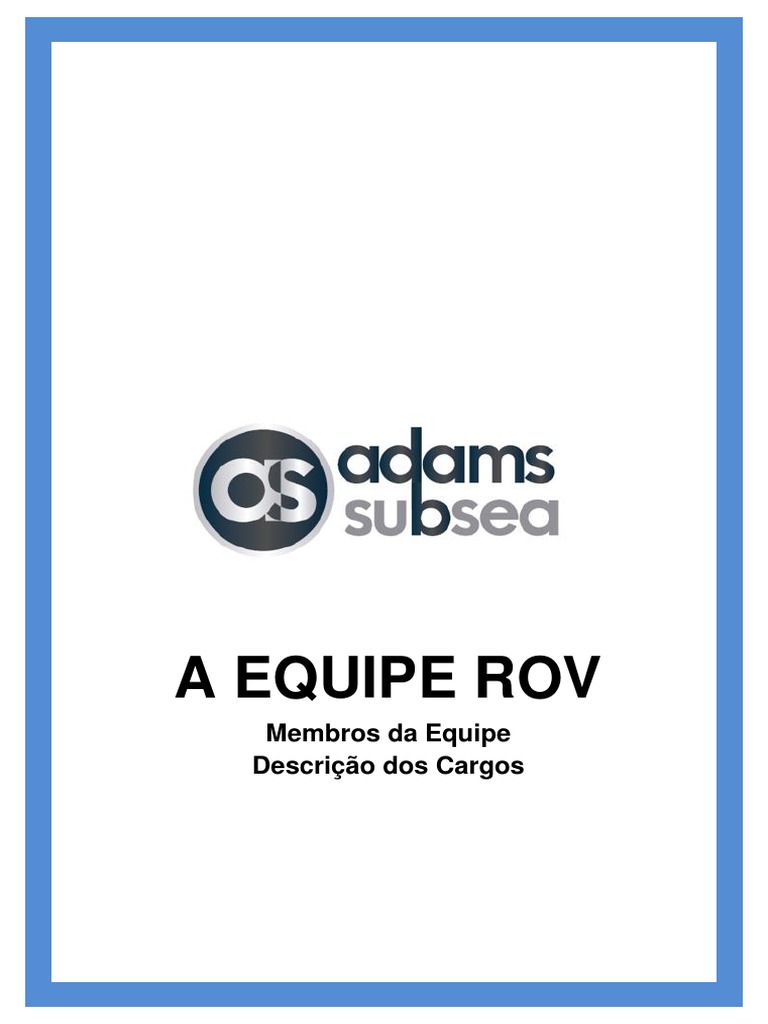 Módulo 002 - Equipe de Rov PDF | Download grátis PDF | Engenharia | Câmera