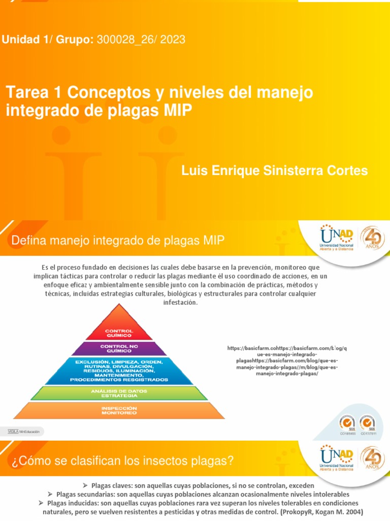 Presentación Manejo Integrado de Plagas | PDF | Plaga (organismo) | Pesticida