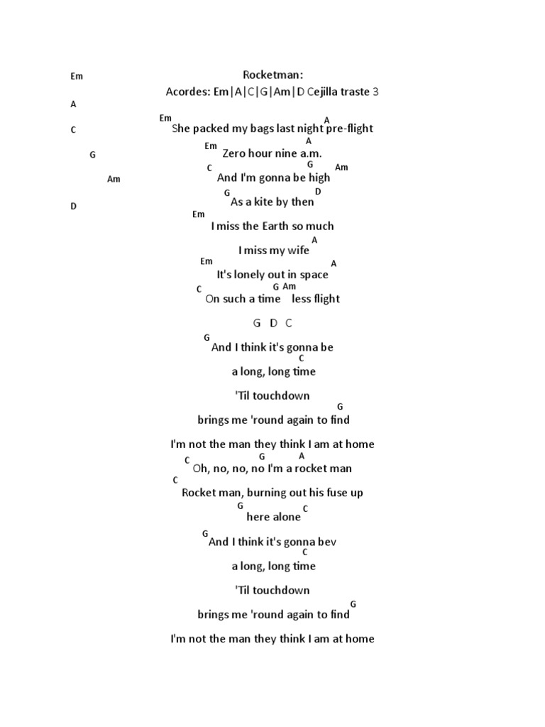 Rocketman Pdf Outer Space Astronautics