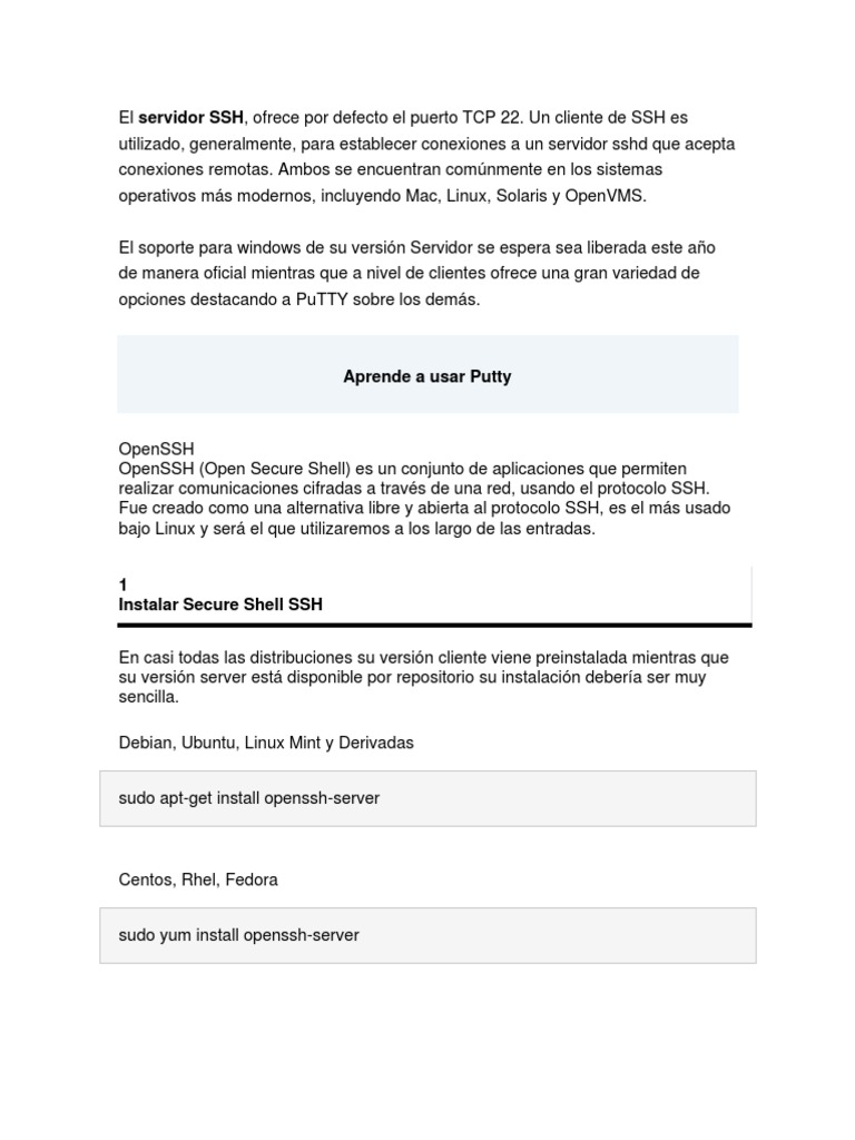 Funcionamiento SSH PDF | PDF | Cubierta segura | Protocolos de comunicaciones