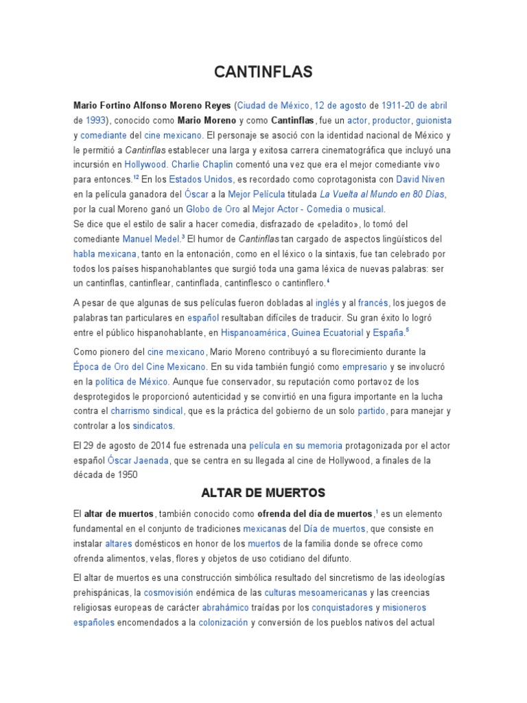 Cantinflas | PDF