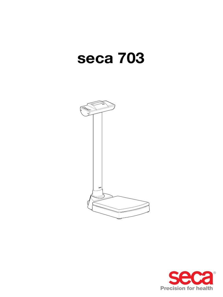 Guía del usuario para la báscula electrónica seca 703 | PDF | Balanza