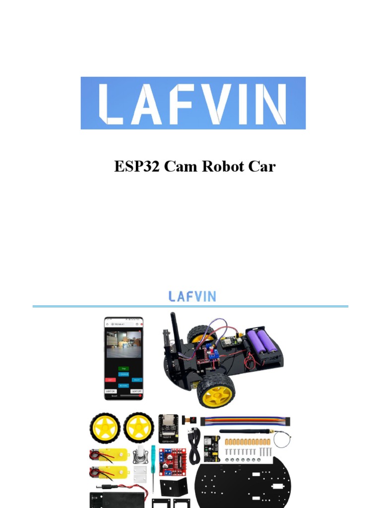LAFVIN ESP32 Cam Robot Car | PDF | Arduino | World Wide Web
