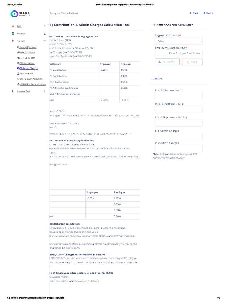 PF Calculator | PDF | Economies | Payments