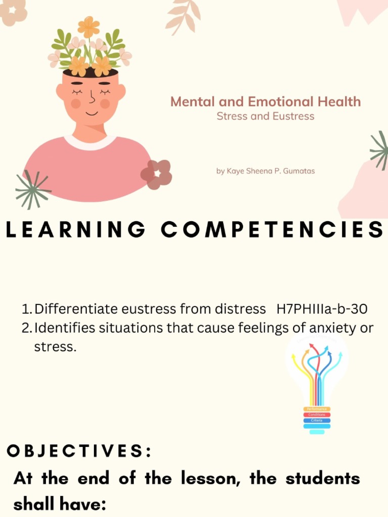 GRADE 7 QUARTER 3 HEALTH (Stress and Eustress) | PDF | Career & Growth ...