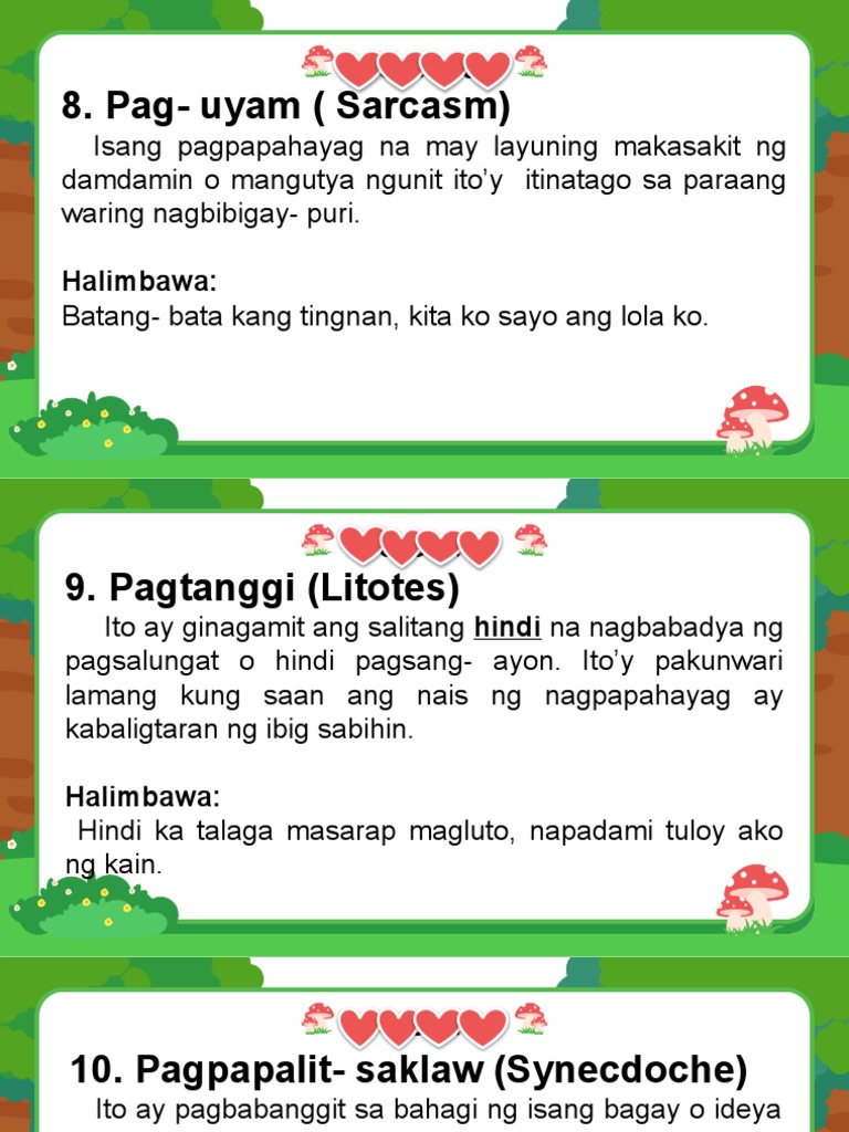 Tayutay Reporting Filipino 1 | PDF