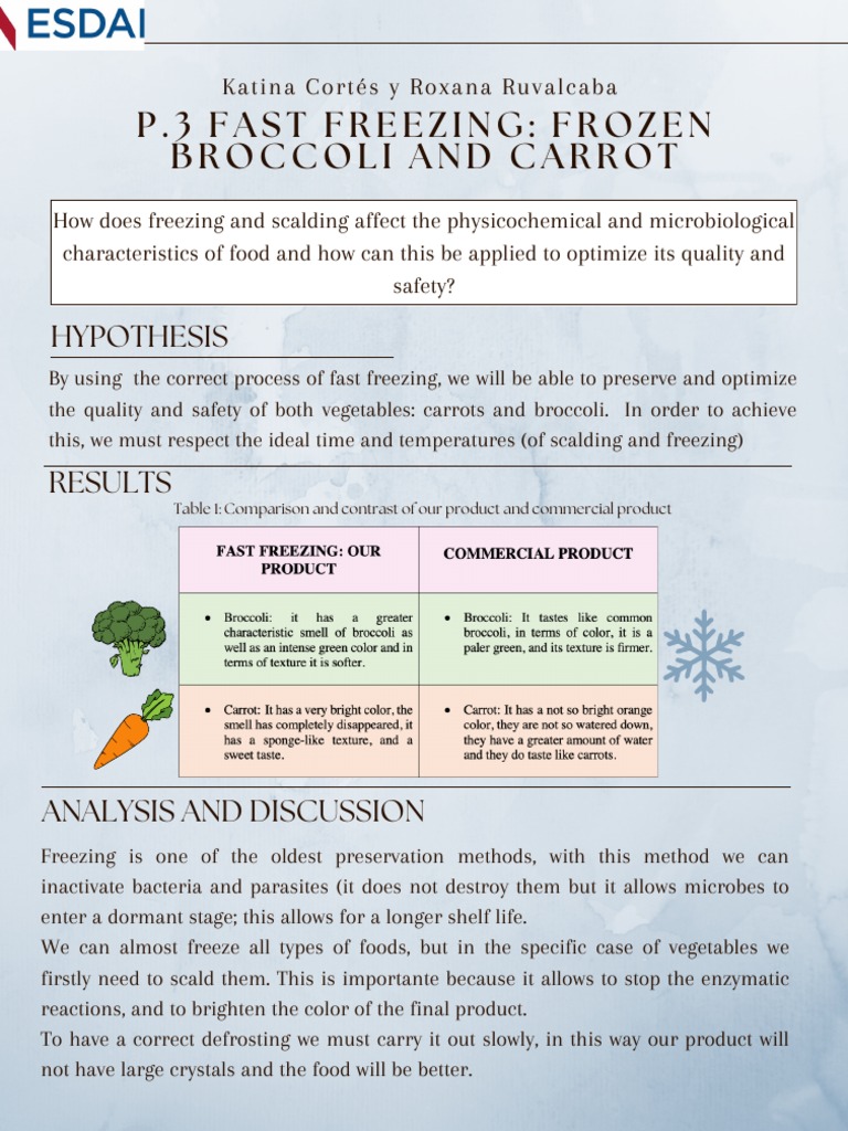 Fast Freezing for Broccoli & Carrots | PDF | Self-Improvement | Wellness