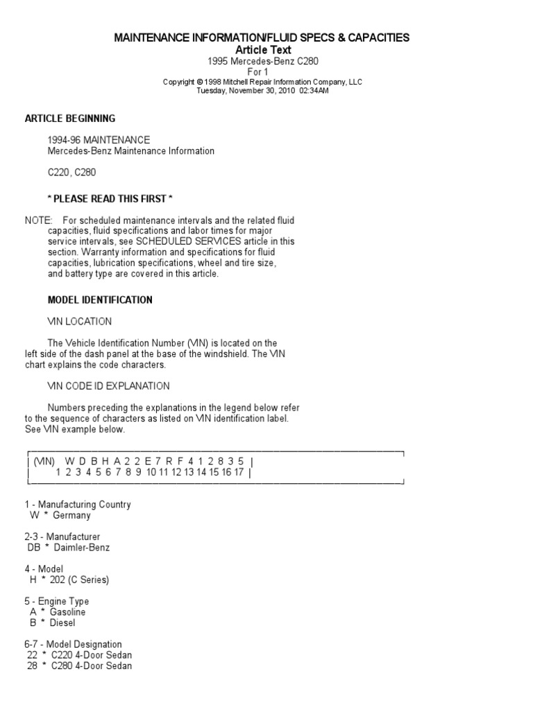 00 - Maintenance Information - Fluid Specs & Capacities | PDF | Airbag | Electrostatic Discharge
