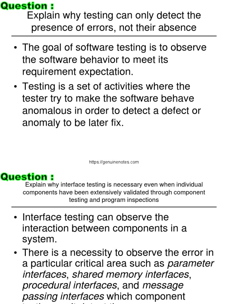 Software Engineering Often Asked Question Answers PDF | PDF | Client ...