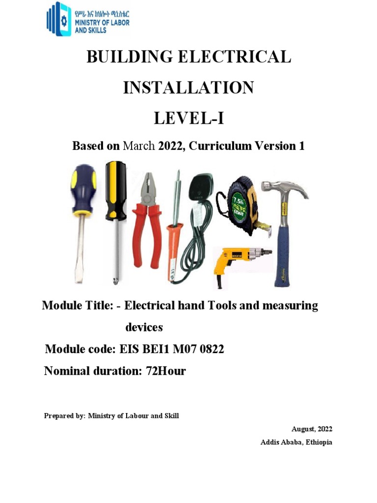 M07 Electrical Hand Tools | PDF | Screw | Electrical Wiring
