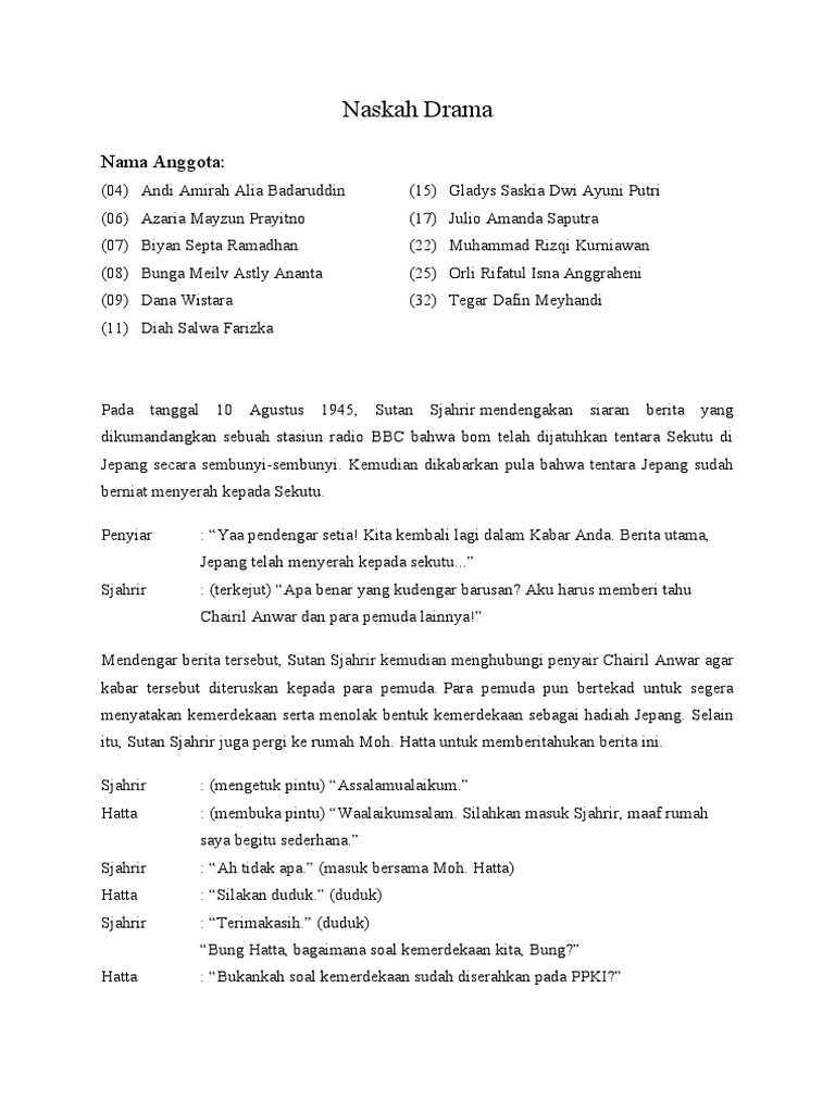 Naskah Drama Fix | PDF