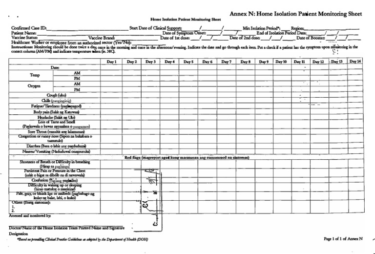Philhealth Monitoring Form PDF | PDF | Epidemiology | Clinical Medicine