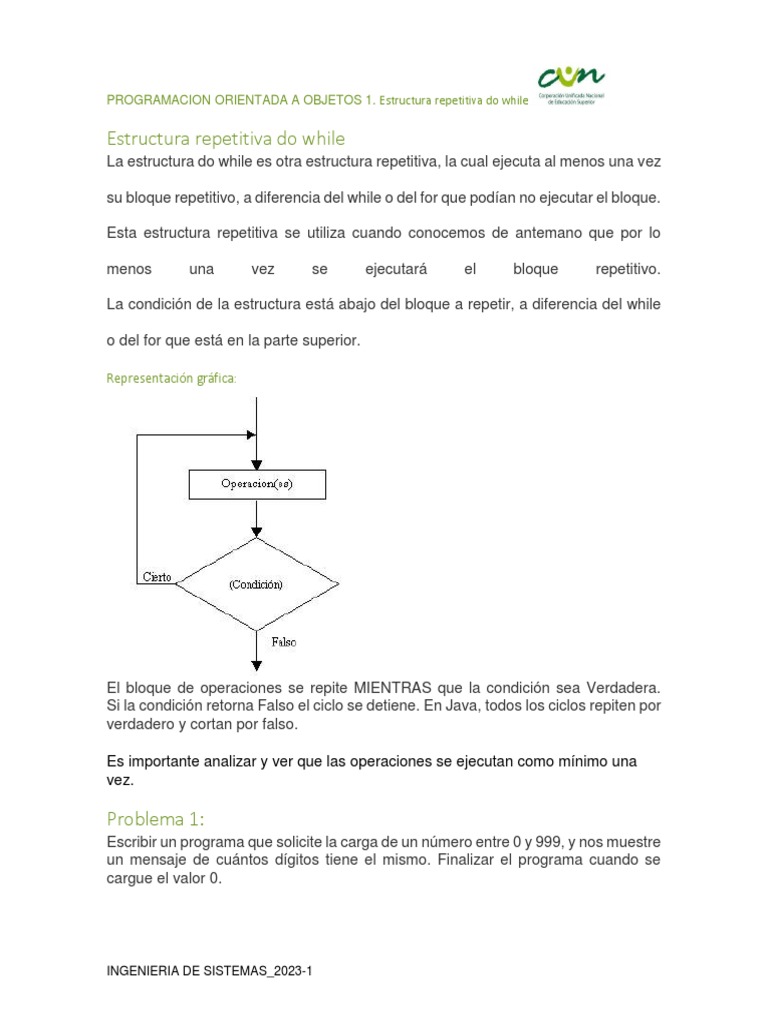 Estructura Repetitiva Do While | PDF | Java (lenguaje de programación ...
