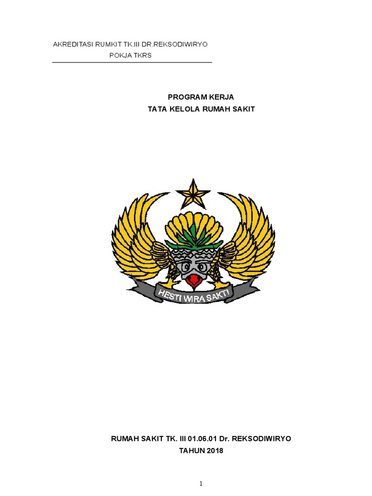 Program Kerja TKRS Ok | PDF