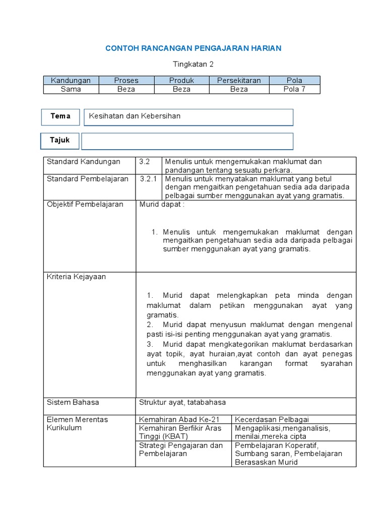 Slot 8 - RPH Pedagogi Terbeza | PDF