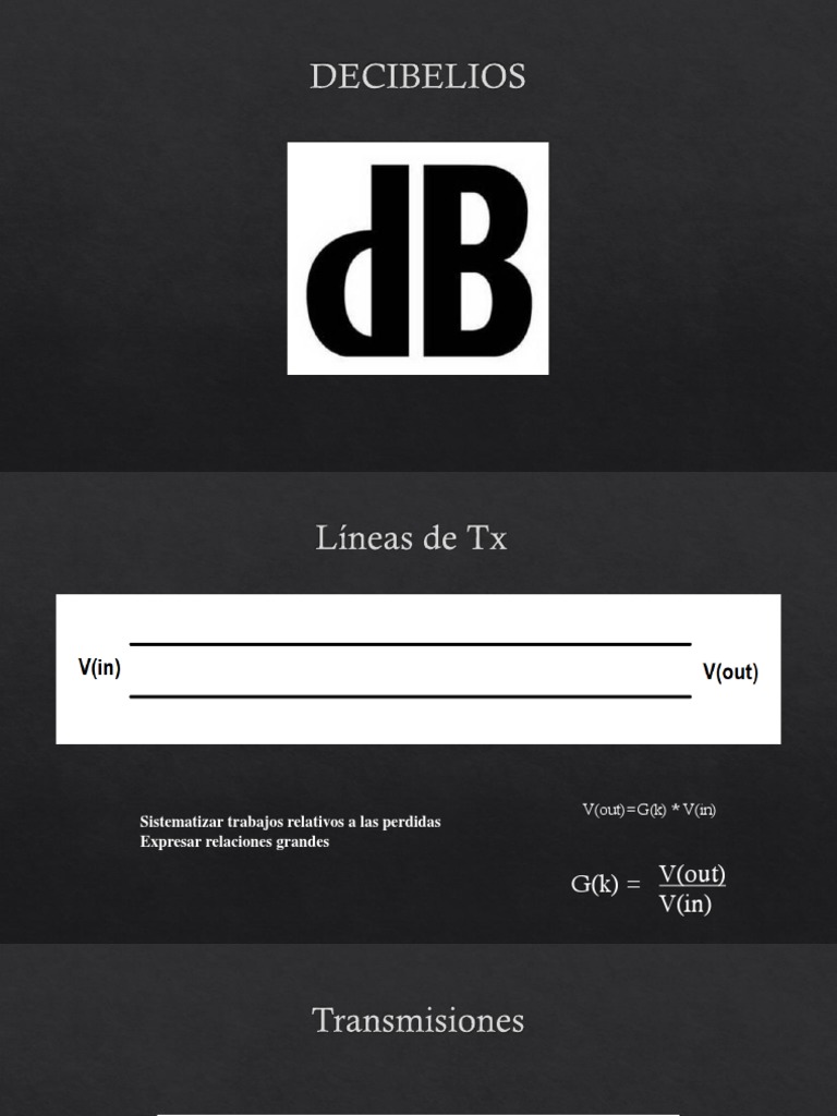 Cálculos y Unidades de Decibelios | PDF | Decibel | Impedancia eléctrica