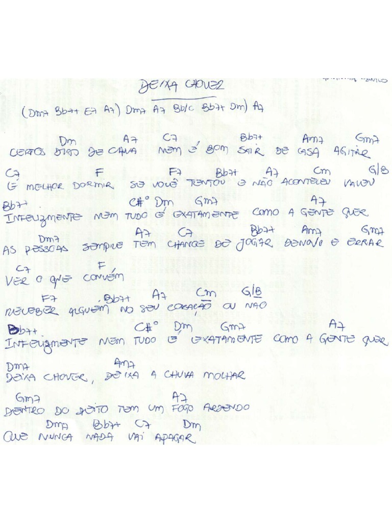 Guilherme Arantes - Deixa Chover | PDF