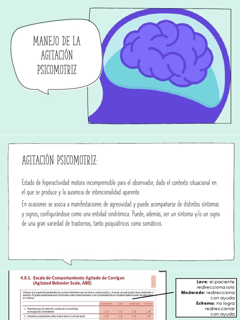 Manejo de Agitación Psicomotriz | PDF | Trastorno mental | Psicosis