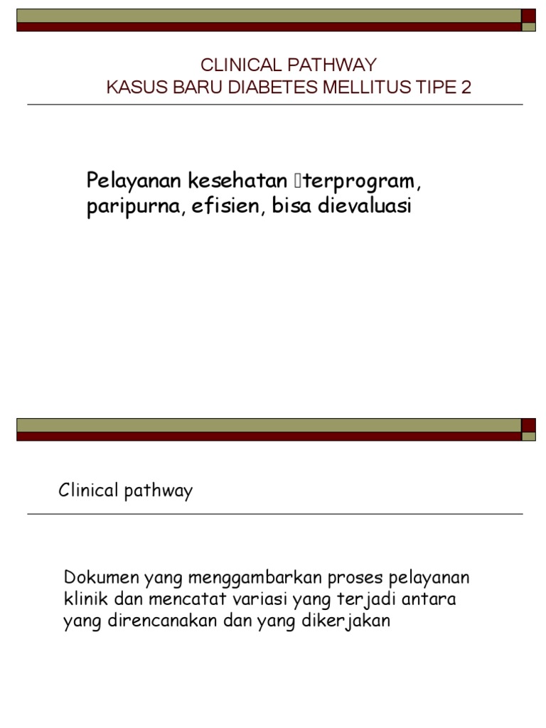 Clinical Pathway DM | PDF