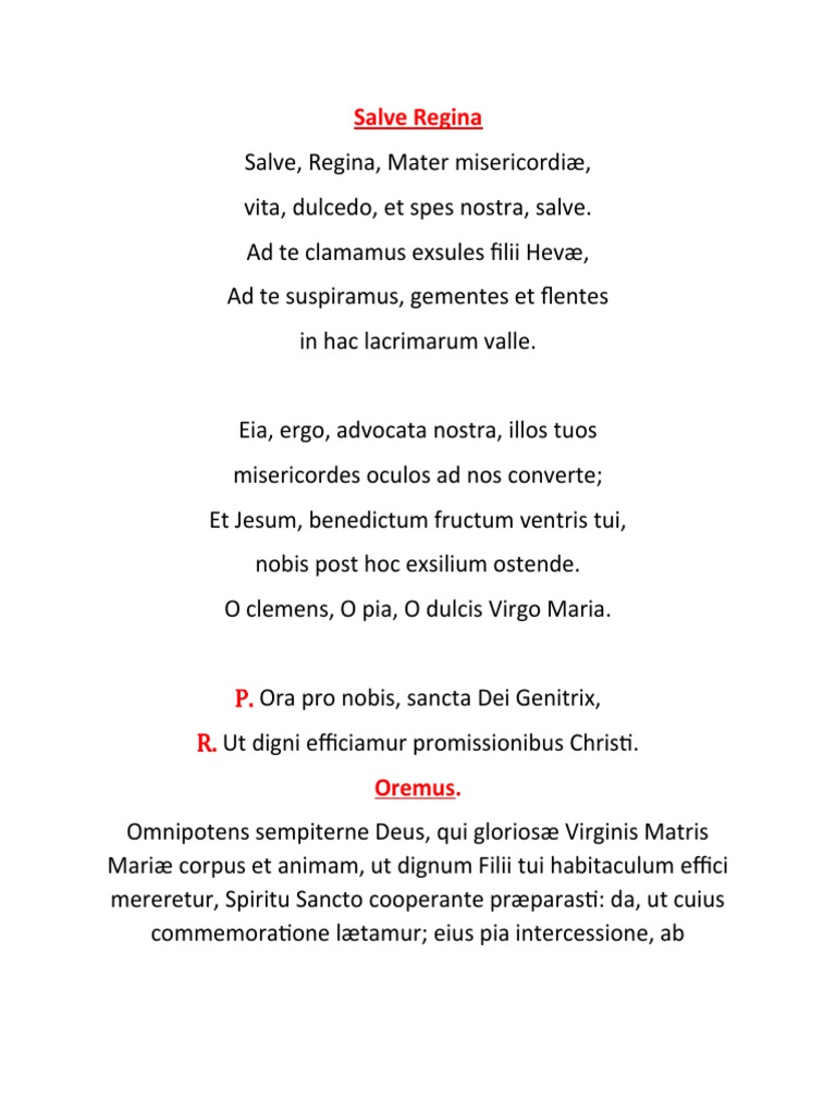 Salve Regina | PDF