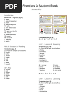 New Frontiers - 2 - Student - Book - Answer - Key | PDF | Hand | Waiting Staff