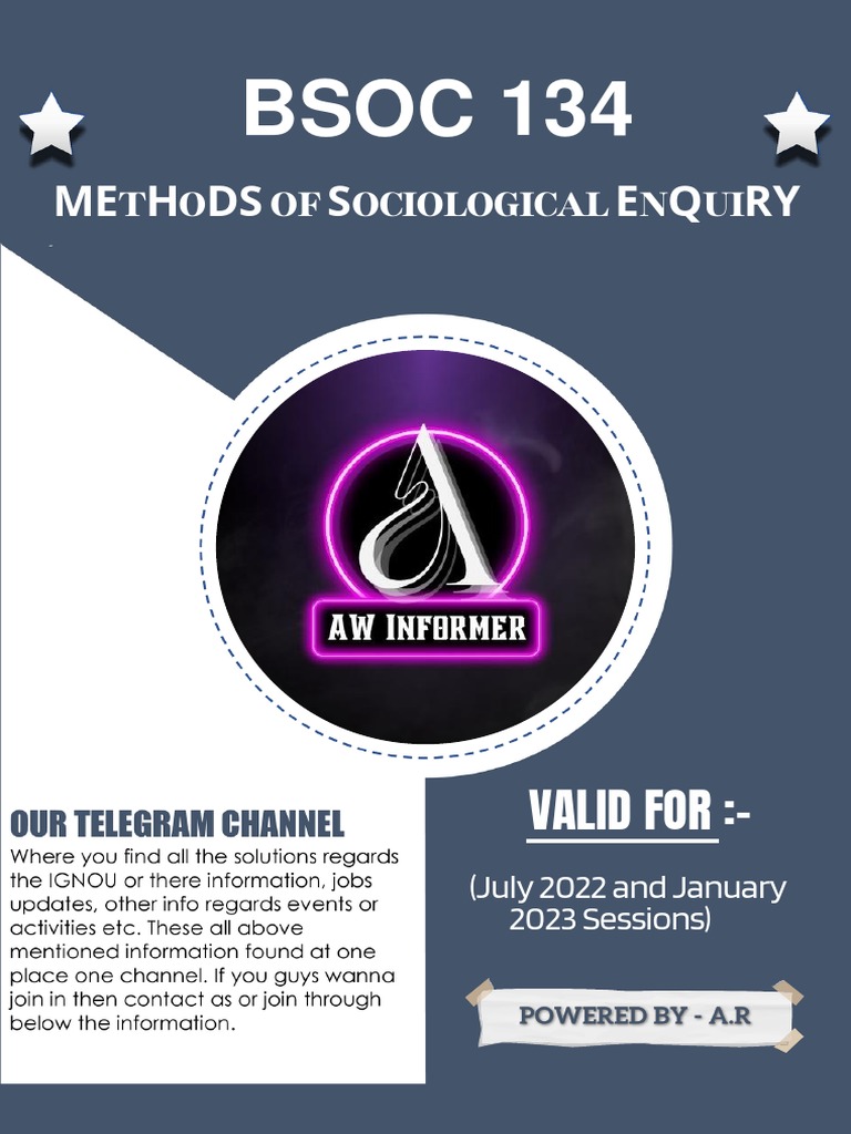 Bsoc 134 Solved Assignment | PDF | Sociology | Understanding