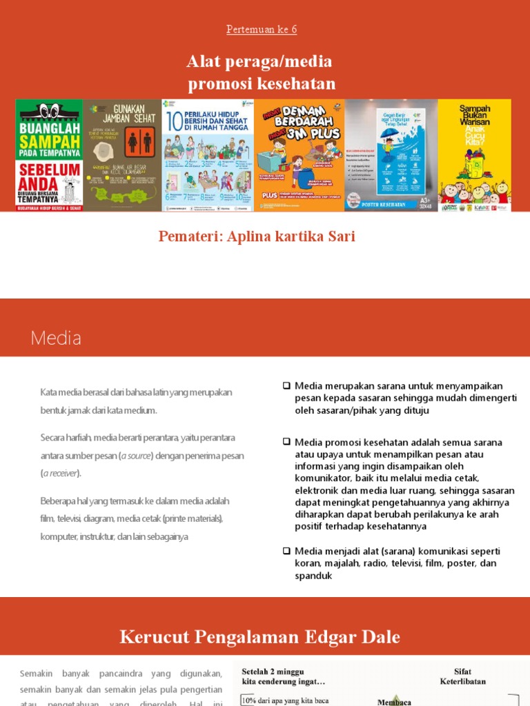 Pert. 6. Alat Peraga-Media Promkes | PDF