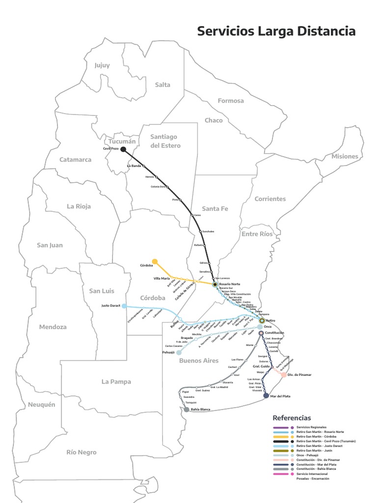Mapa Larga Distancia | PDF