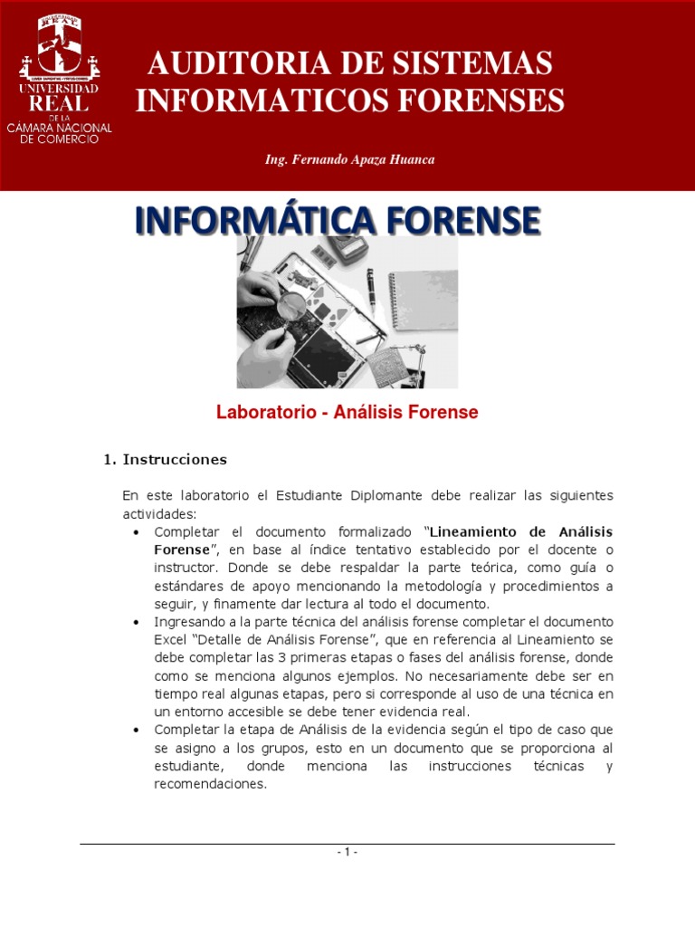 Practica Laboratorio Analisis Forense | PDF | Informática