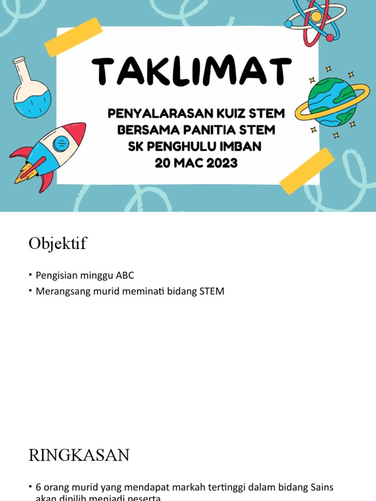 Taklimat Kuiz Stem 2023 V2 | PDF
