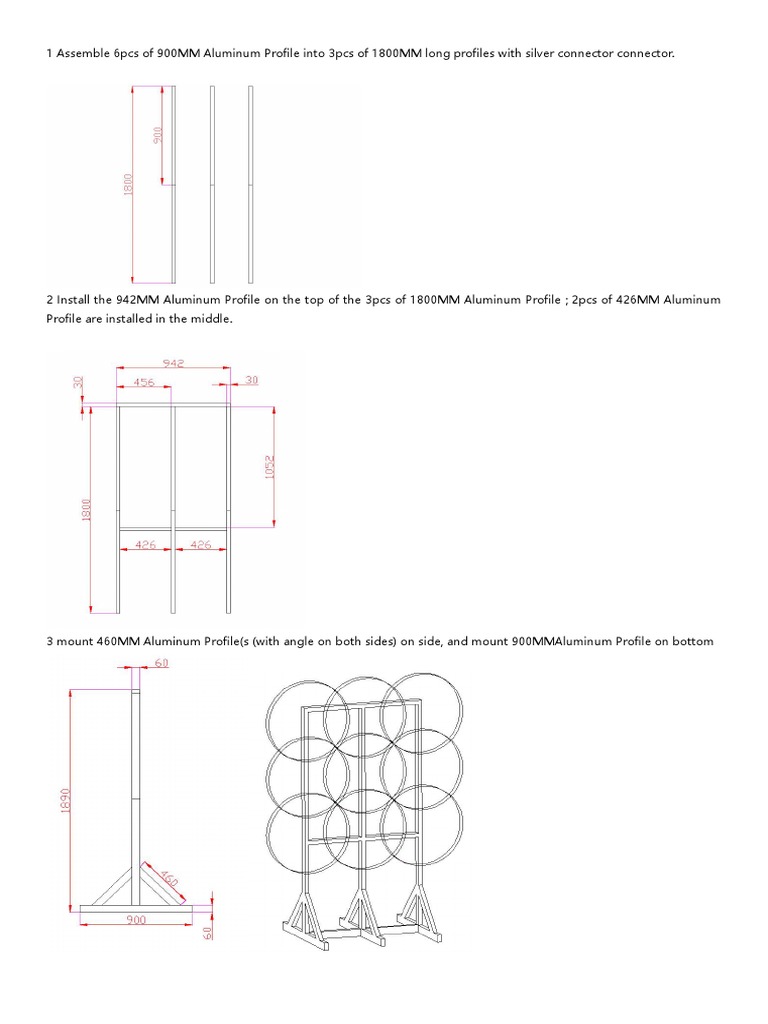 Installation Tutorial of 9 Splicing Hologram Fan With Frame | PDF