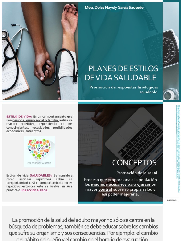 Sesión 8 Plan de Vida Saludable | PDF | Comportamiento | Especialidades Medicas