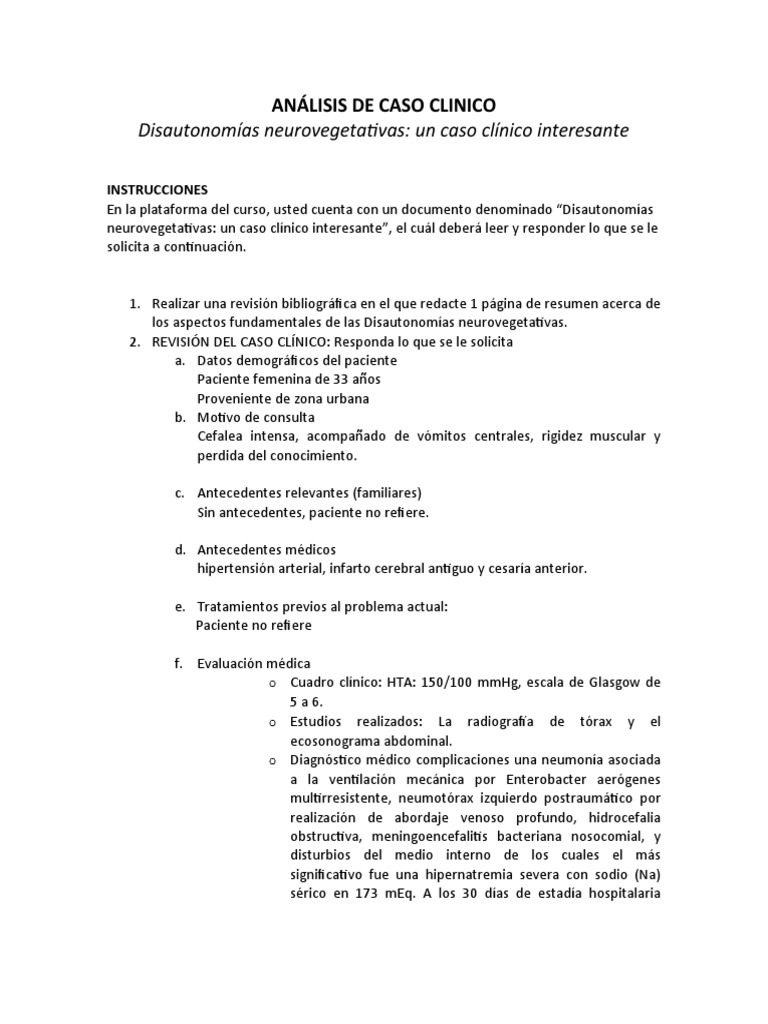 ANÁLISIS DE CASO CLINICO | PDF | Hipertensión | Enfermedades y trastornos