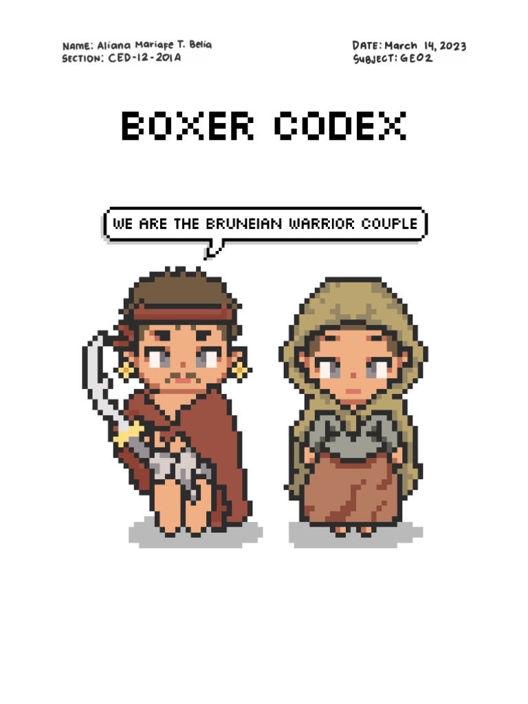 Homework 2 - Boxer Codex | PDF