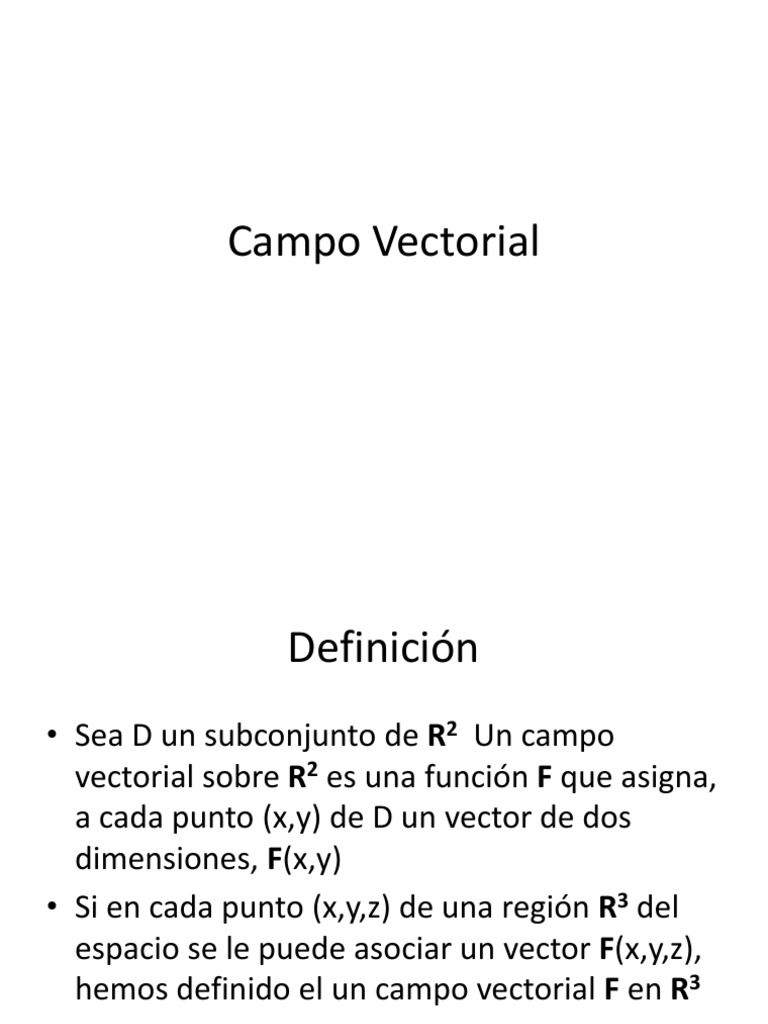 Campo Vectorial PPT | PDF