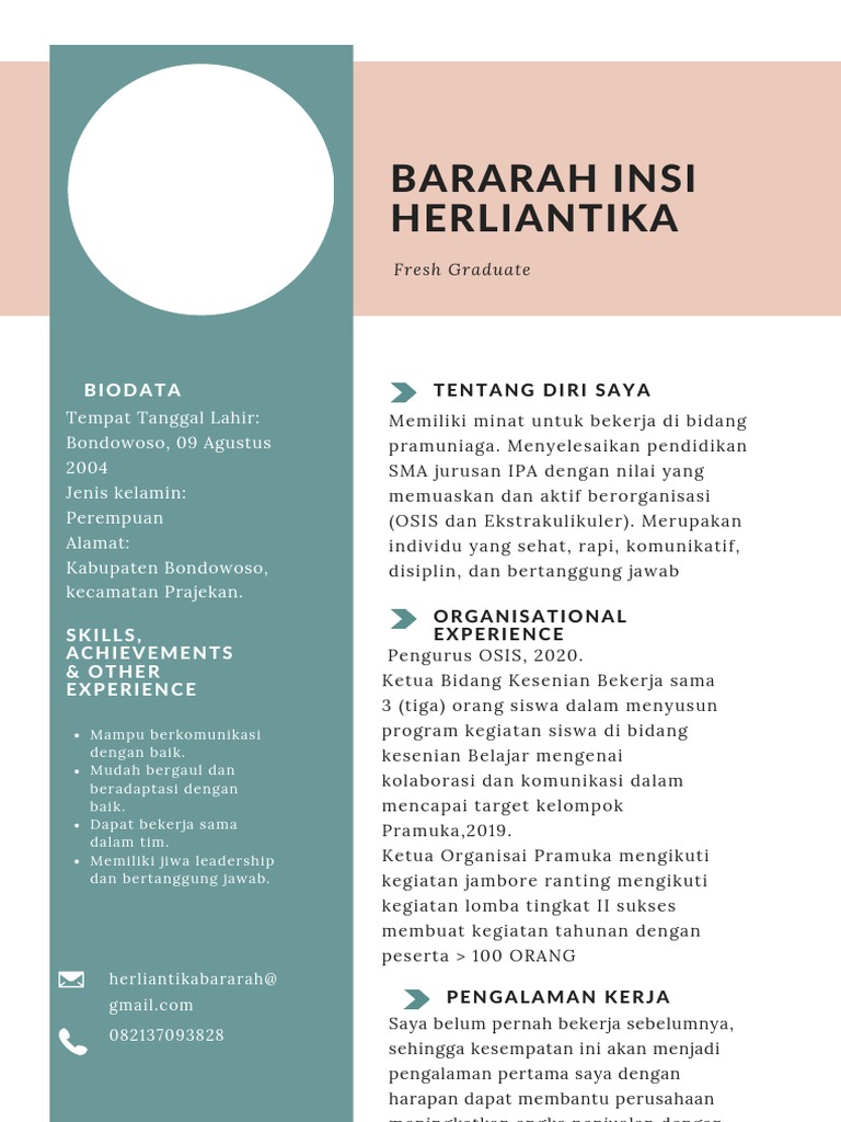 White Simple Student Cv Resume | PDF