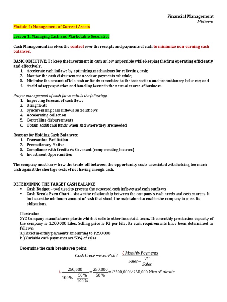 Module 4 | PDF | Repurchase Agreement | Securities (Finance)