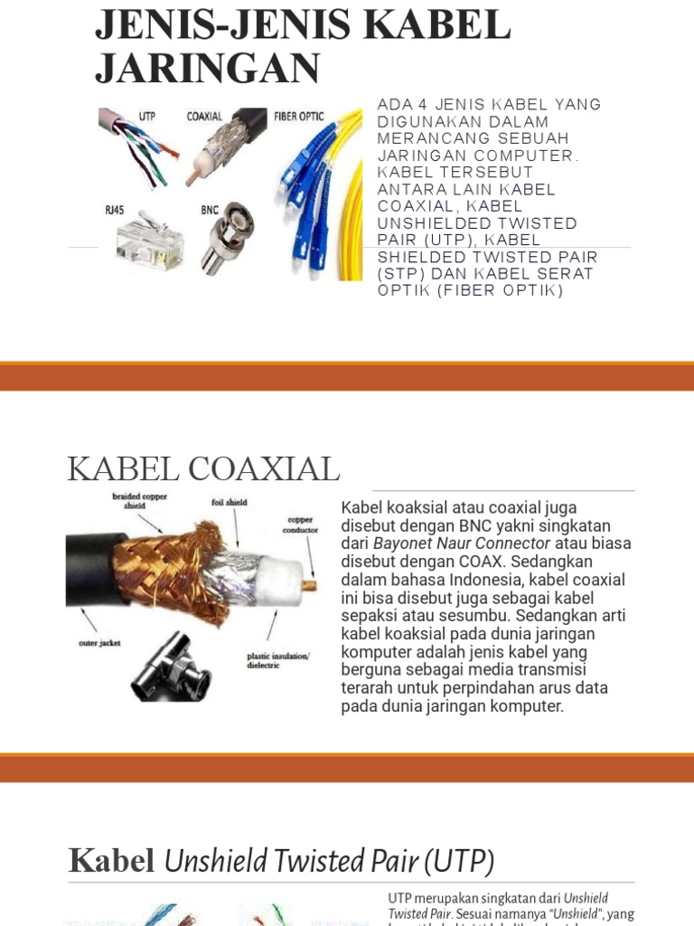 Jenis-Jenis Kabel Jaringan | PDF
