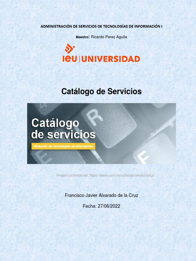 Actividad 3. Catalogo de Servicios | PDF | Red privada virtual | Internet