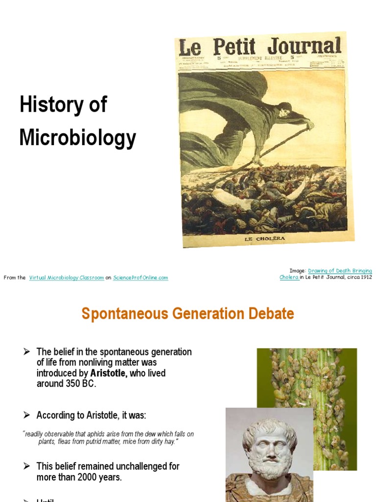 History of Microbiology | PDF | Louis Pasteur | Bacteria