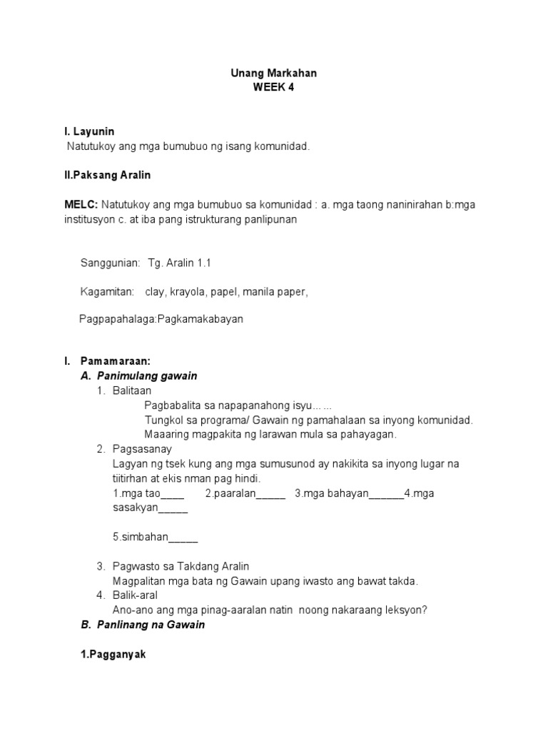ARPAN-1ST-bumubuo Sa Komunidad | PDF