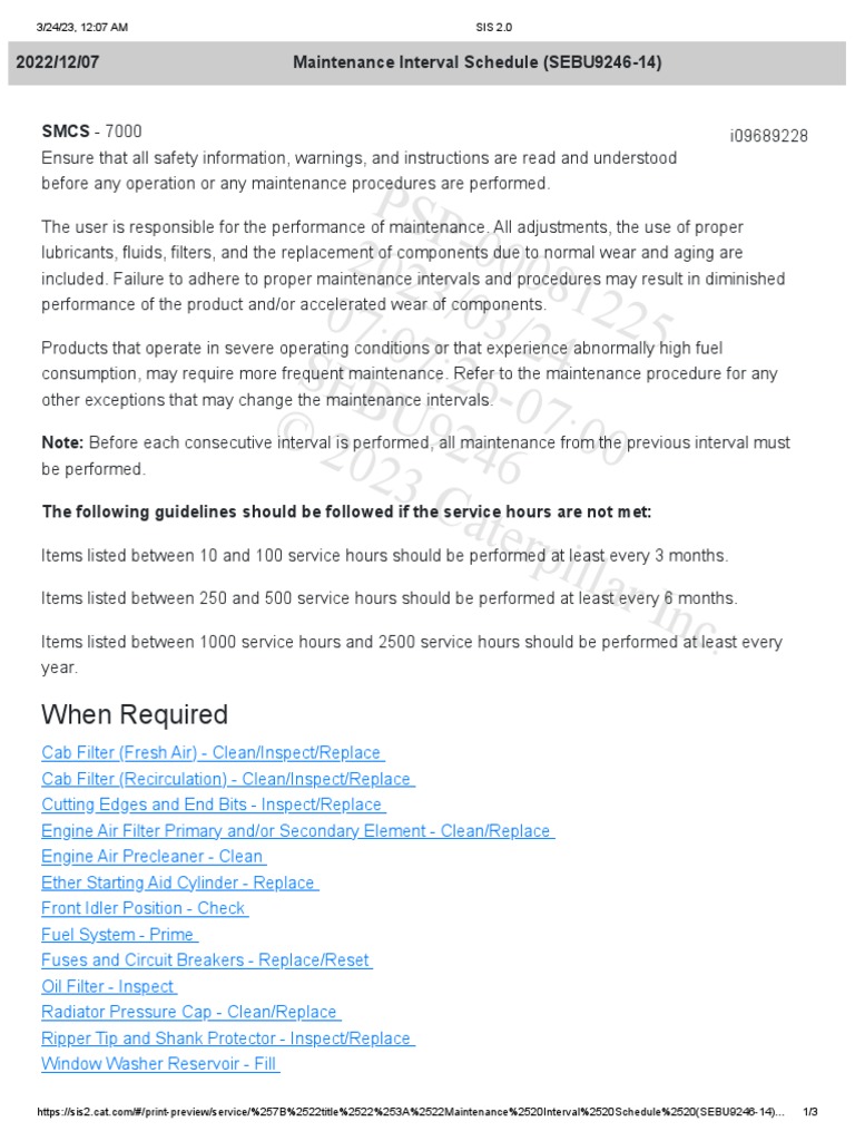 Omm D6R | PDF | Motor Oil | Mechanical Engineering